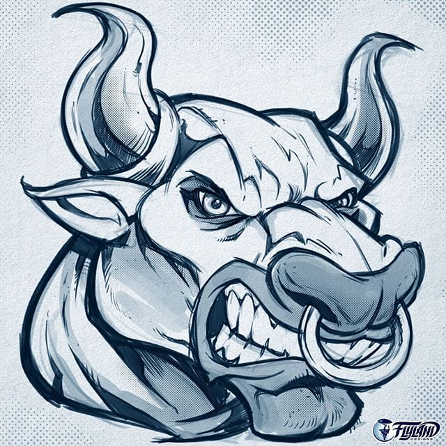 Bull Mascot - Flyland Designs, Freelance Illustration and Graphic ...