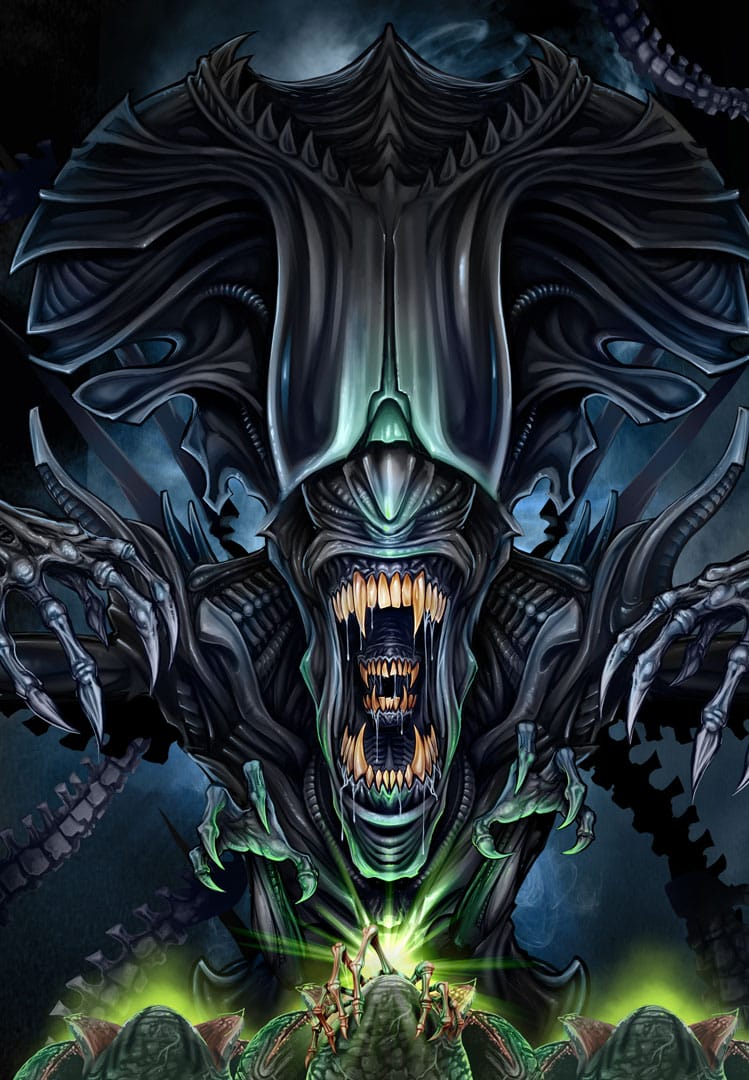 Alien Pinball Translite - Flyland Designs, Freelance Illustration and ...