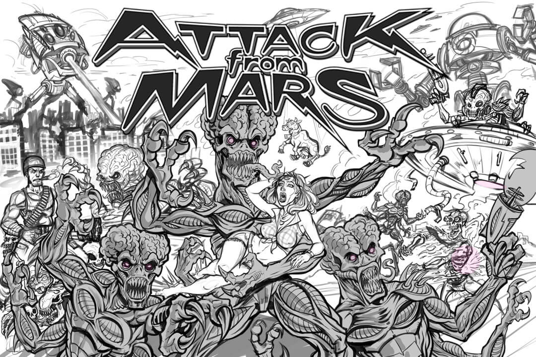 Attack From Mars Alternate Translite - Flyland Designs, Freelance ...