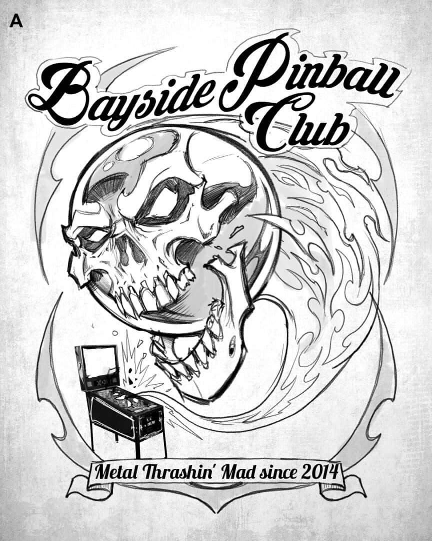 Bayside Pinball Logo Design - Flyland Designs, Freelance Illustration ...