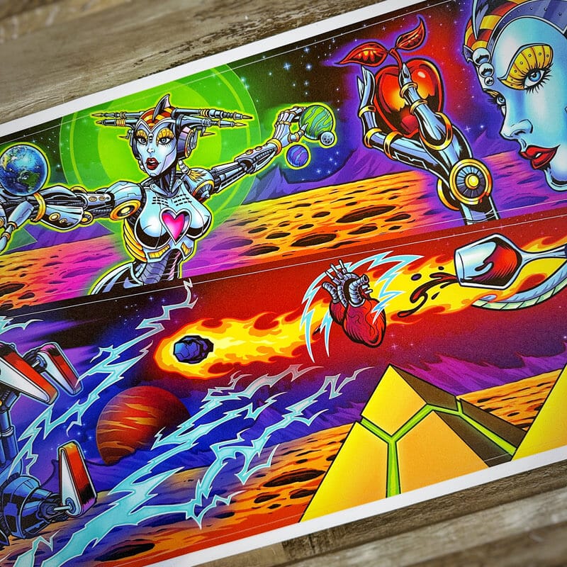 Bride of Pinbot Side Art Blades for Pinball Machines - Flyland Designs ...