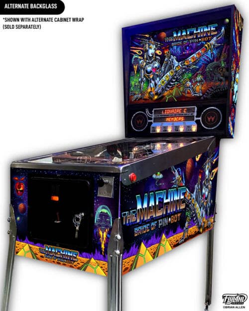 Bride Of Pinbot Acrylic Backglass Limited Edition Flyland Designs