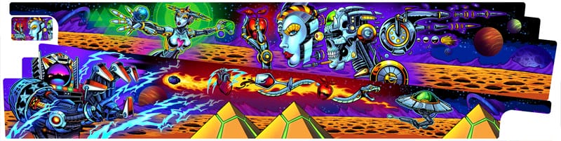 Bride of Pinbot Side Art Blades for Pinball Machines - Flyland Designs ...