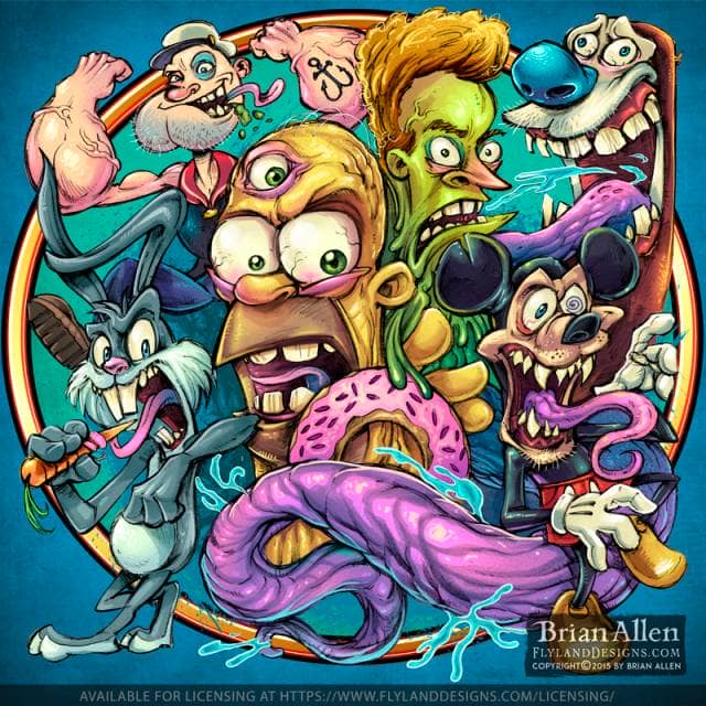 Cartoon Characters Tribute - Flyland Designs, Freelance Illustration ...