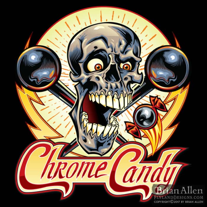 Chrome Candy Logo - Flyland Designs, Freelance Illustration and Graphic ...