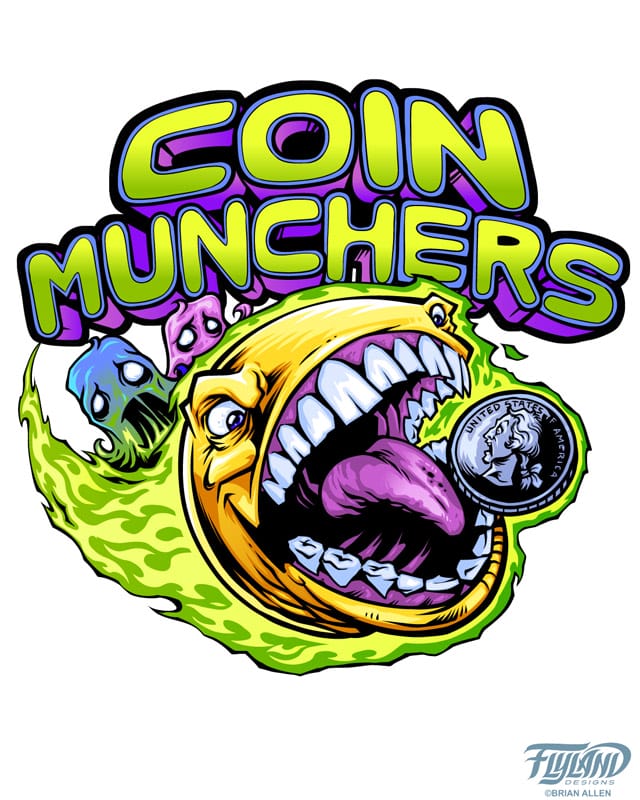 Coin Munchers Pac Man Logo - Flyland Designs, Freelance Illustration ...