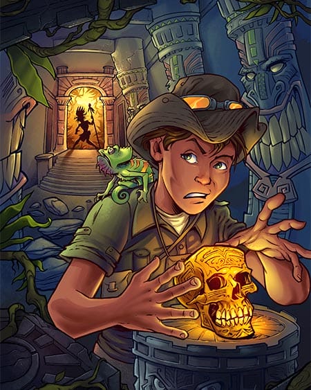 Explorer / Adventurer Kid In Temple Book Cover - Flyland Designs ...