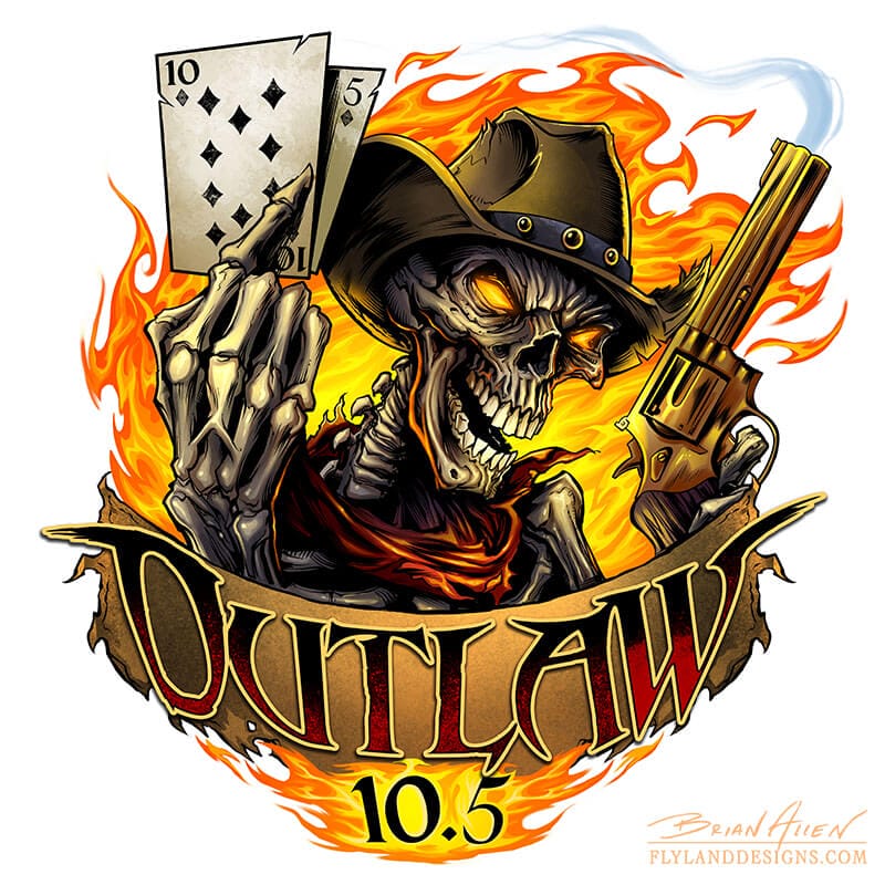 Skull Outlaw Racing Logo Design - Flyland Designs, Freelance ...