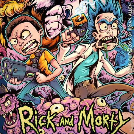 Rick and Morty Official T-Shirt Illustration - Flyland Designs ...