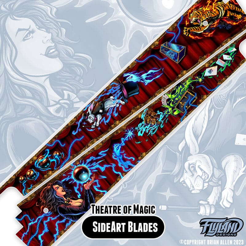 Theatre of Magic Side Art Blades for Pinball Machines - Flyland Designs ...