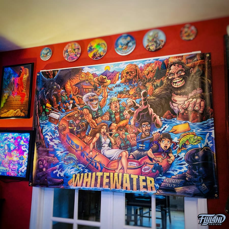 White Water Pinball Vinyl Banner - Flyland Designs, Freelance ...